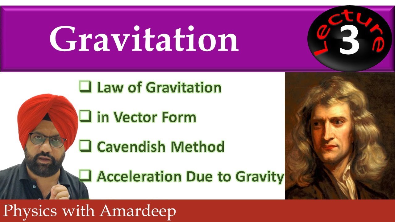 Gravitation-3 || Law of Gravitation in Vector Form || Cavendish Method ...