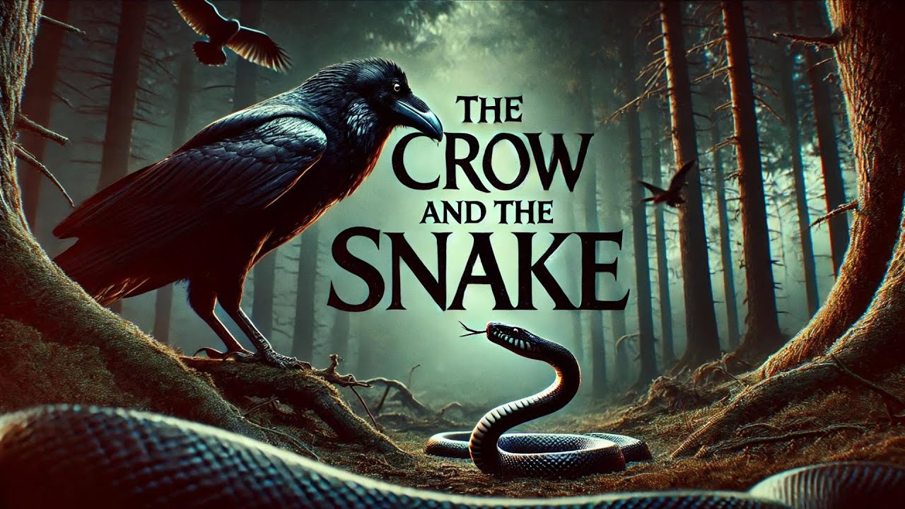 The Clever Crow and the Cunning Snake | Animated Moral Story for Kids ...