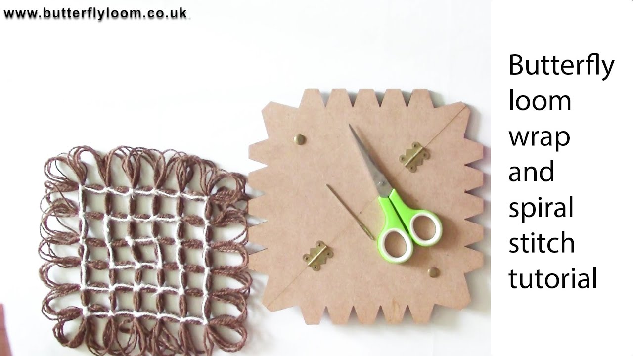 Spiral Tying on the butterfly loom tutorial - YouTube