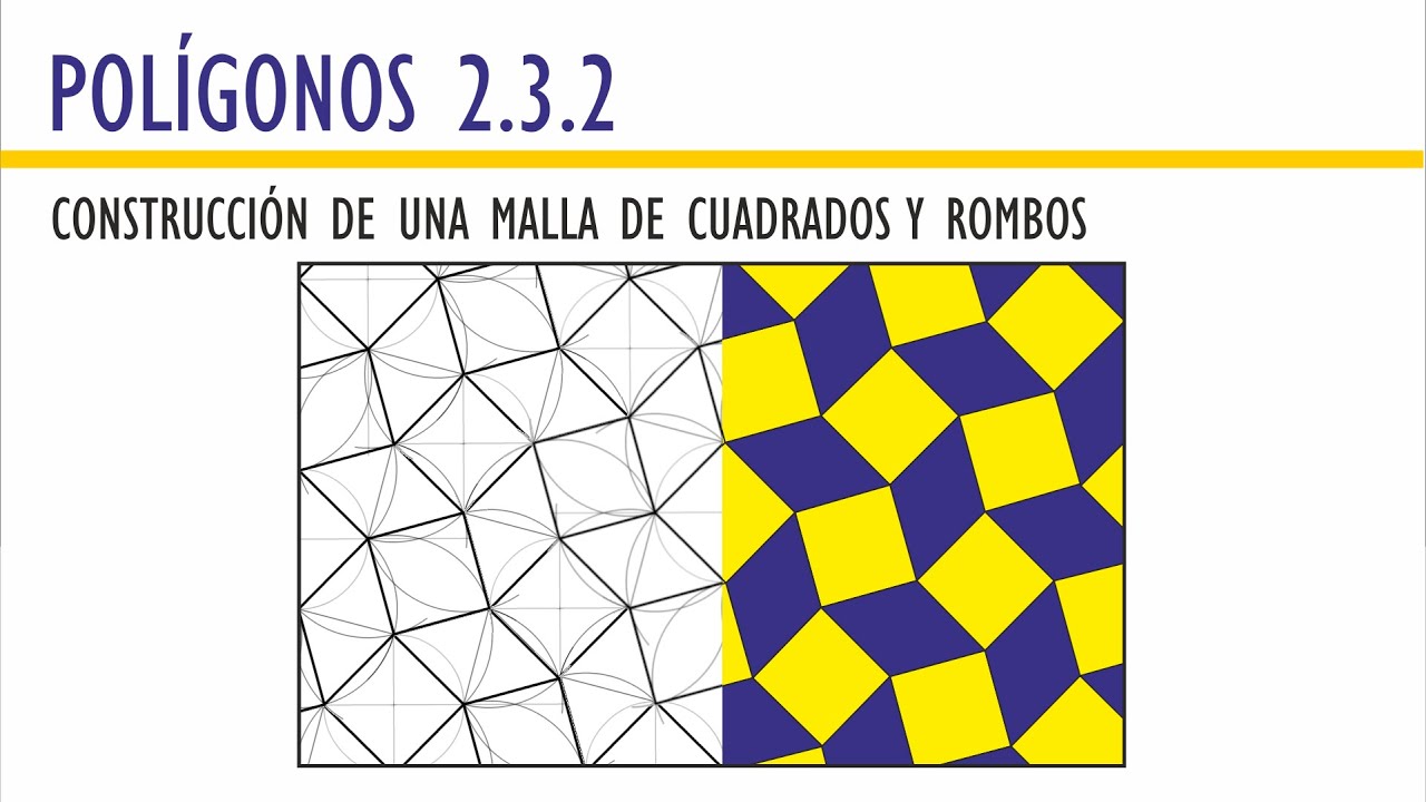 ROMBOS Y CUADRADOS, RED GEOMÉTRICA - YouTube