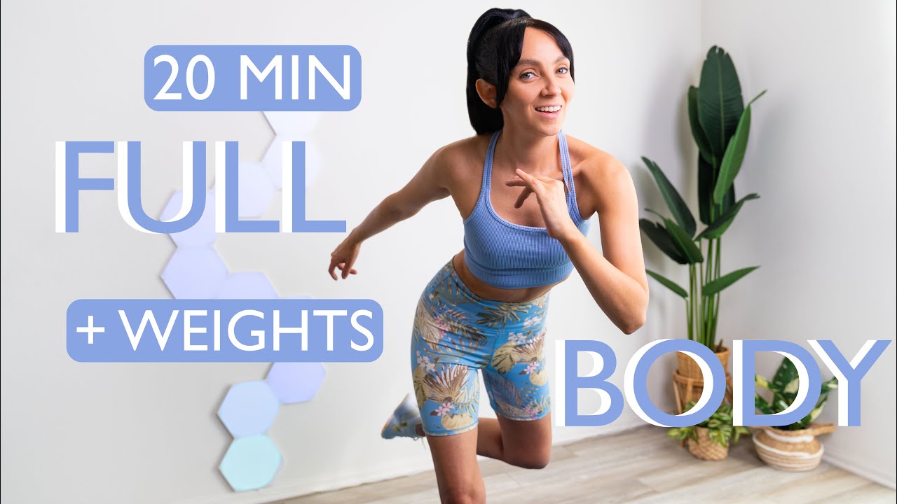20 MIN Full Body HIIT Workout With Weights | SWEAT & TONE | NO REPEAT ...
