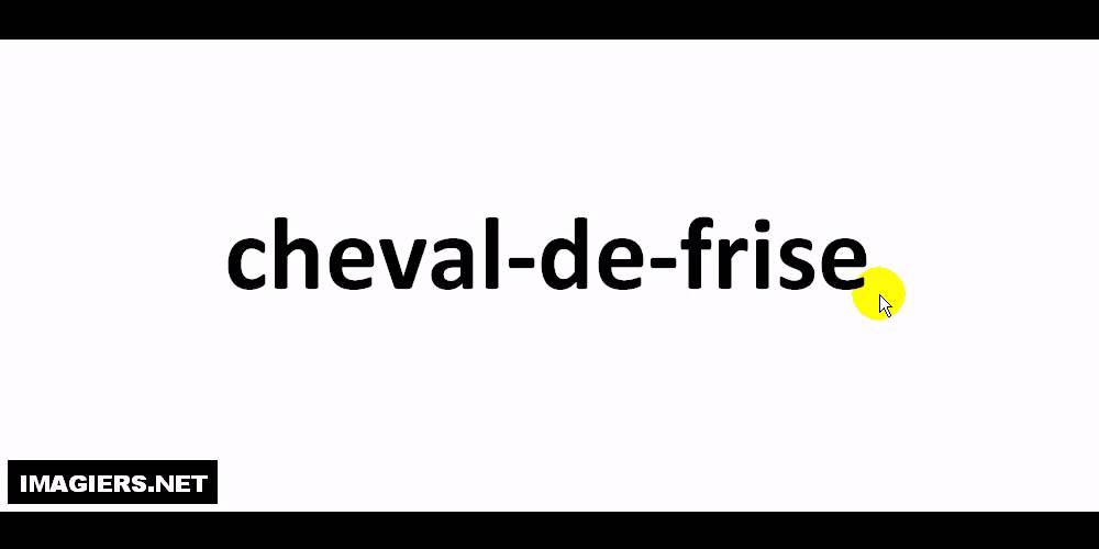 French pronunciation = cheval de frise - YouTube