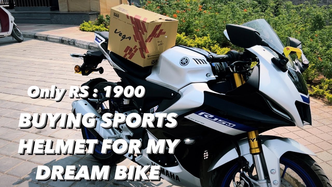YAMAHA R15 M I BOUGHT SPORTS HELMET FOR MY DREAM BIKE - YouTube