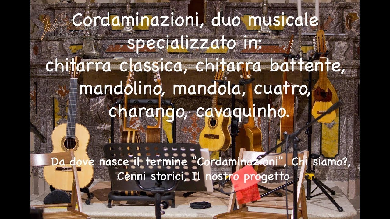 Cordaminazioni, duo musicale specializzato in sette strumenti musicali ...