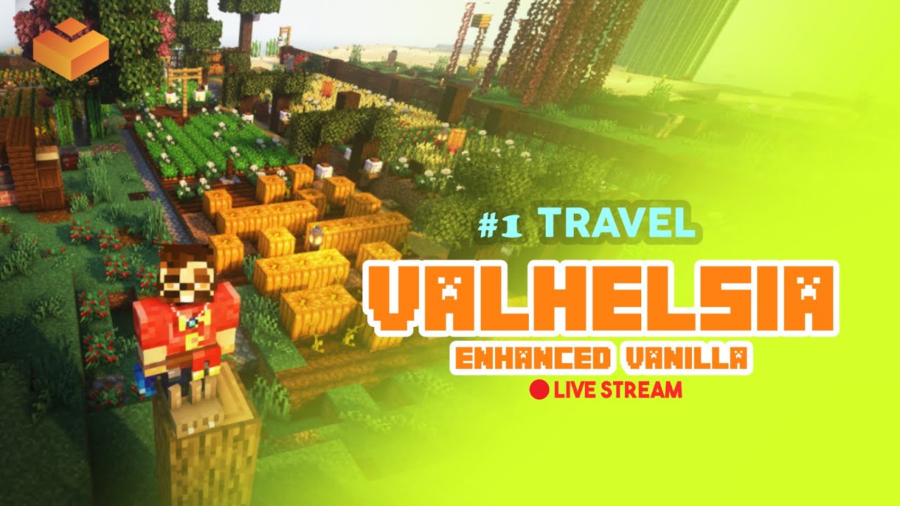 🔴 MINECRAFT LIVE | VALHELSIA ENHANCED VANILLA | #1 - YouTube