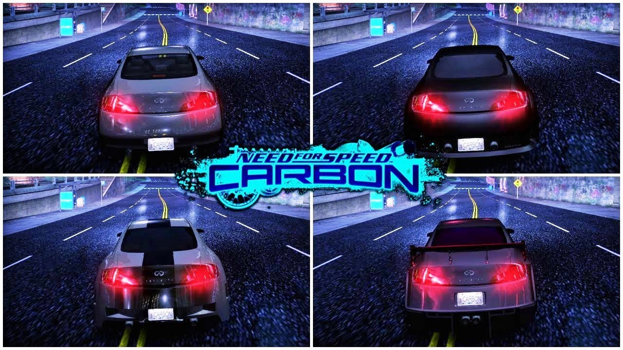 Stock to Race Engine Sounds Infiniti G35 NFS CARBON - YouTube