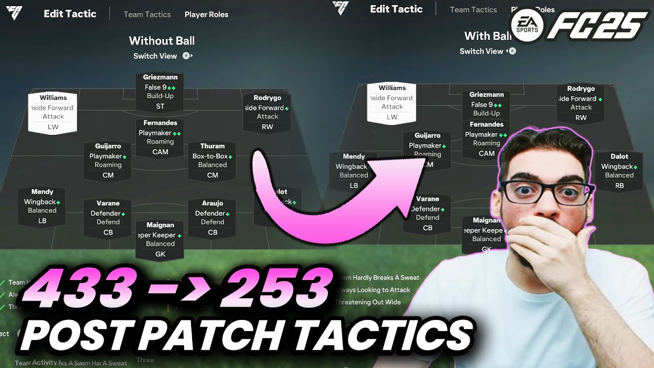 *POST PATCH* 433(4) TO 253 META FORMATION AND CUSTOM TACTICS | FC 25 ...