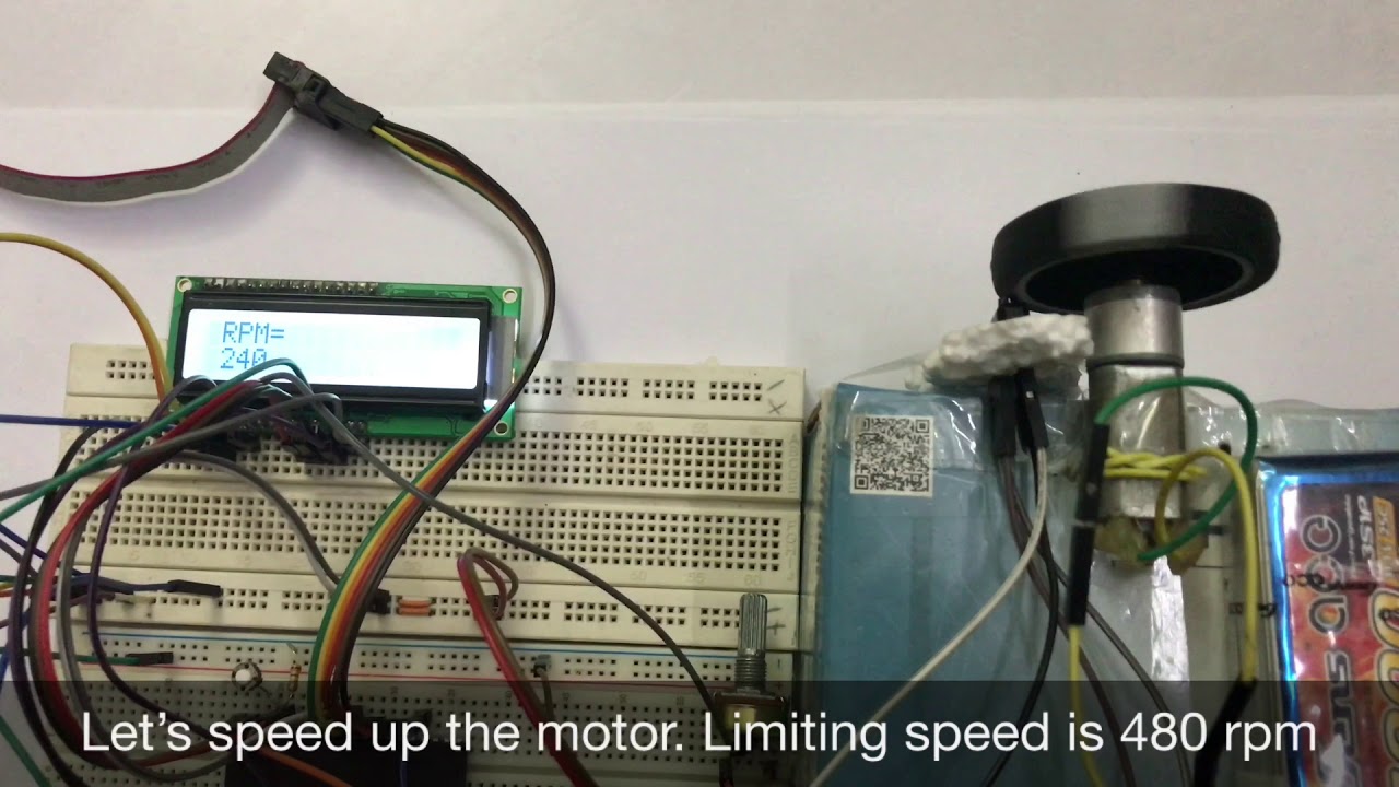 Automatic speed control system with atmega32 and IR sensor - YouTube