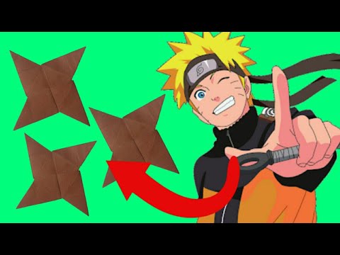 HOW TO MAKE ORIGAMI PAPER NARUTO NINJA STARS (SHURIKENS)! (BASIC ...