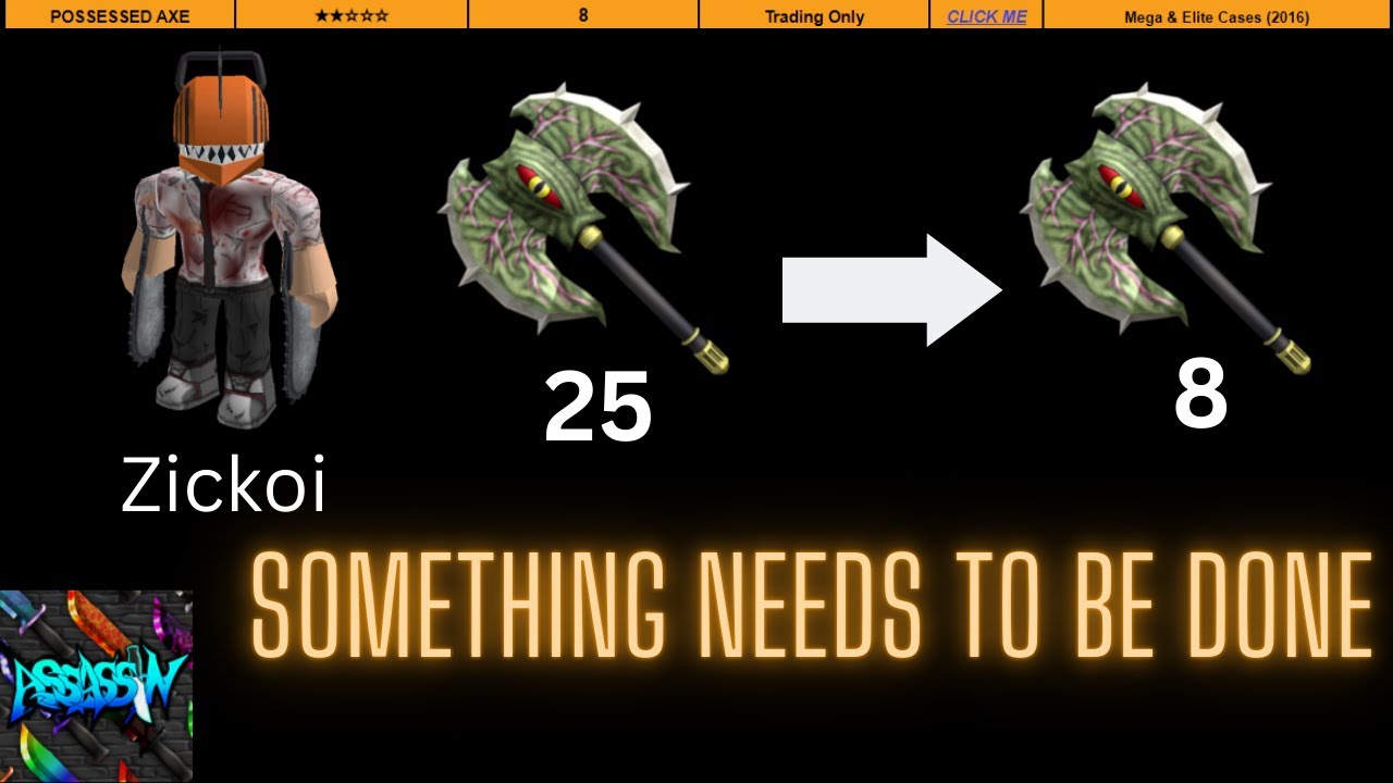 Zickoi needs to fix the Assassin Value List... | ROBLOX Assassin! - YouTube