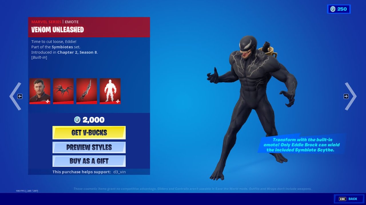 Fortnite Item Shop *NEW* EDDIE BROCK VENOM BUNDLE! (September 23, 2021 ...