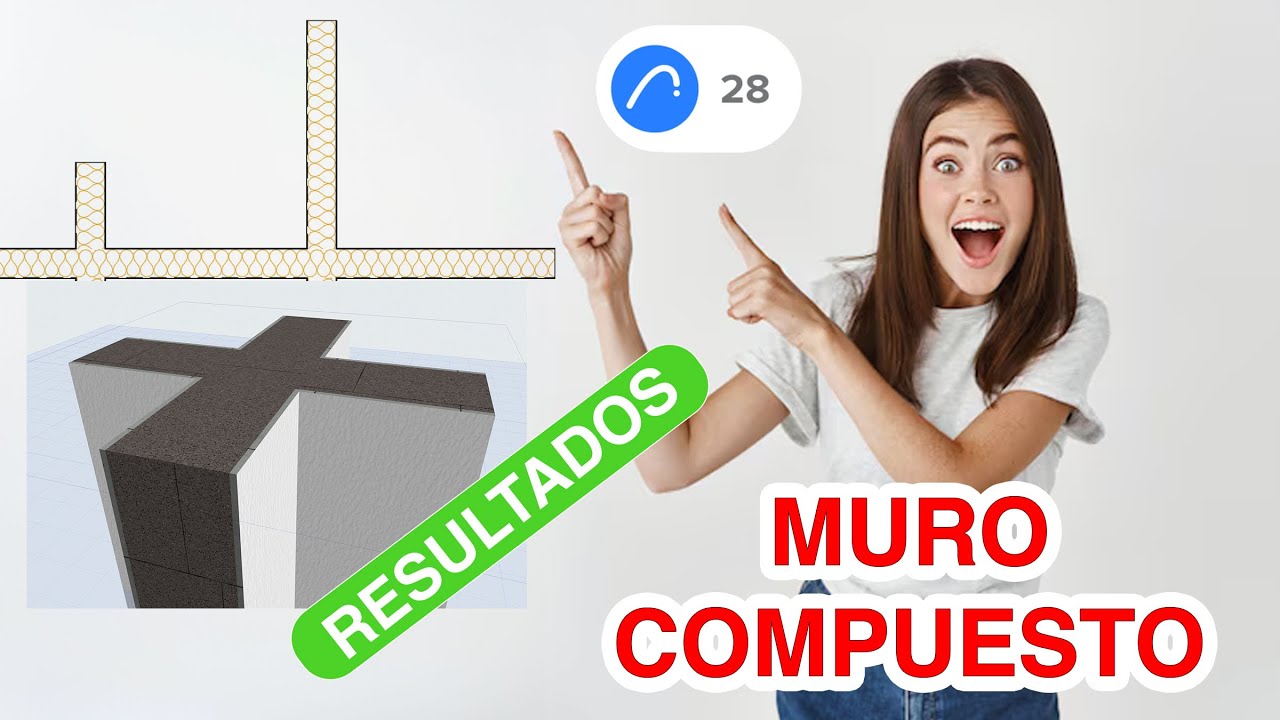 Cómo hacer MUROS COMPUESTOS (MURO DE ADOBE) en Archicad 28 RÁPIDO Y ...