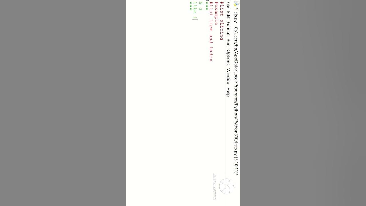 list part2 in python - YouTube