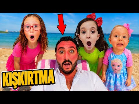 BAHAR VE BANU ALYA BABASINA KIŞKIRTMA YAPTI !! GÖKHANIN YÜZÜ GÜNEŞTE KIPKIRMIZI OLDU !! 