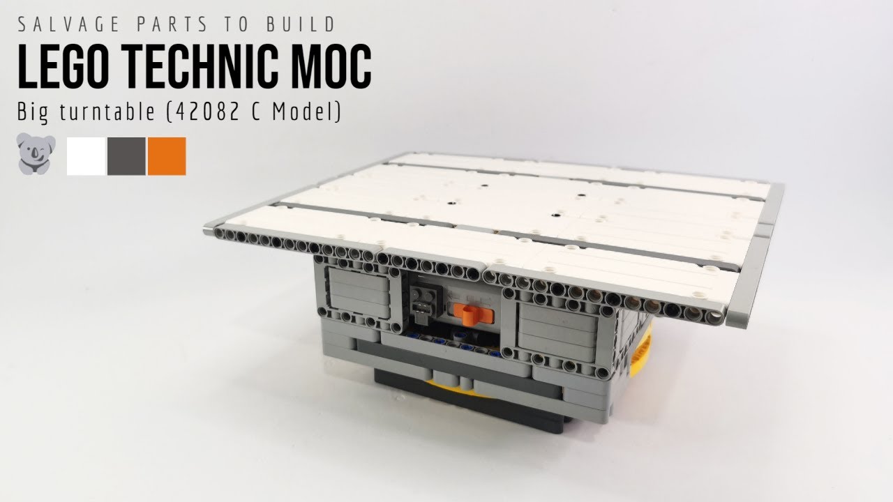 Building LEGO Technic MOC Big turntable (42082 C Model) [Salvage Parts ...