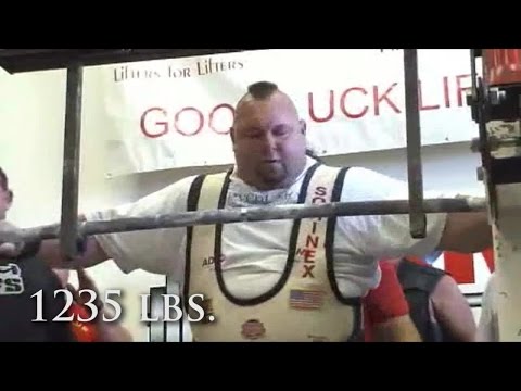 Donnie Thompson Squats 1235lbs. Twice! | IPA Nationals 2008