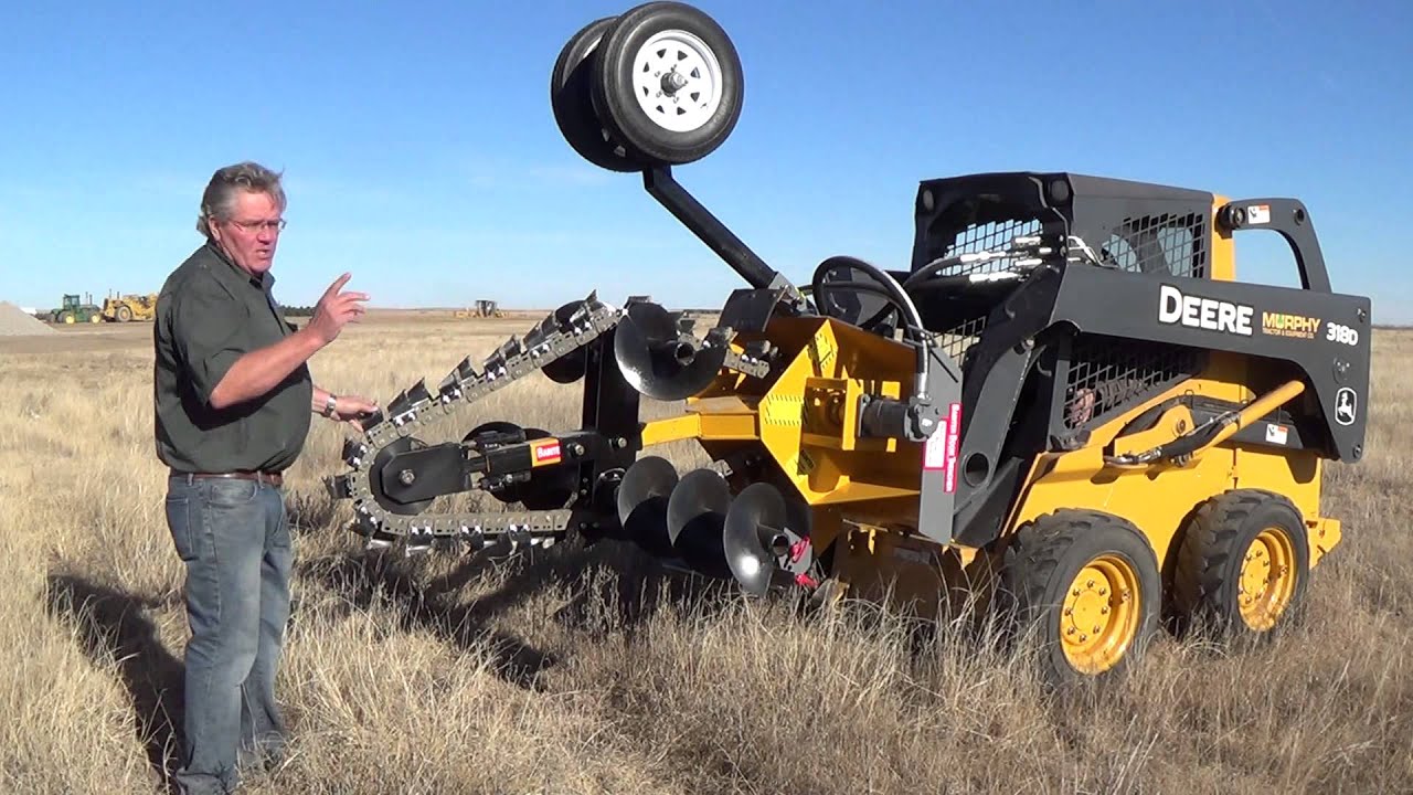 Bainter Boom Trencher - YouTube