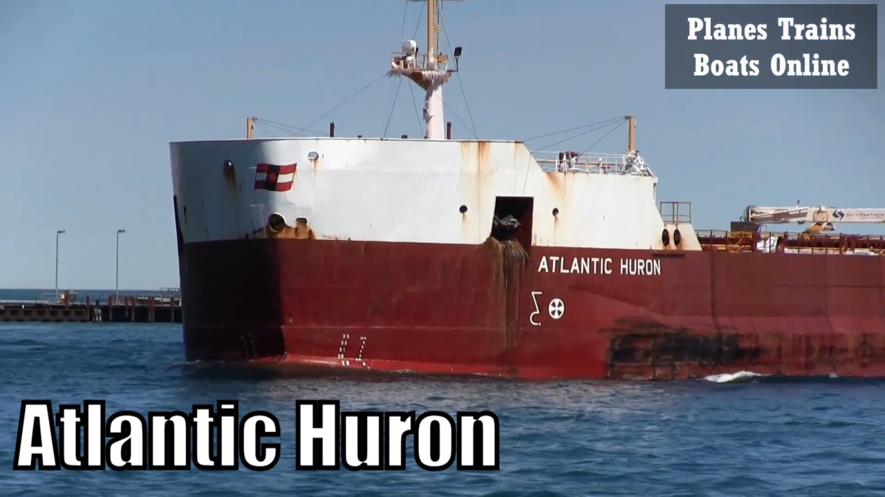 Atlantic Huron Cargo Bulk Carrier Ship In Great Lakes April 10 2022 ...