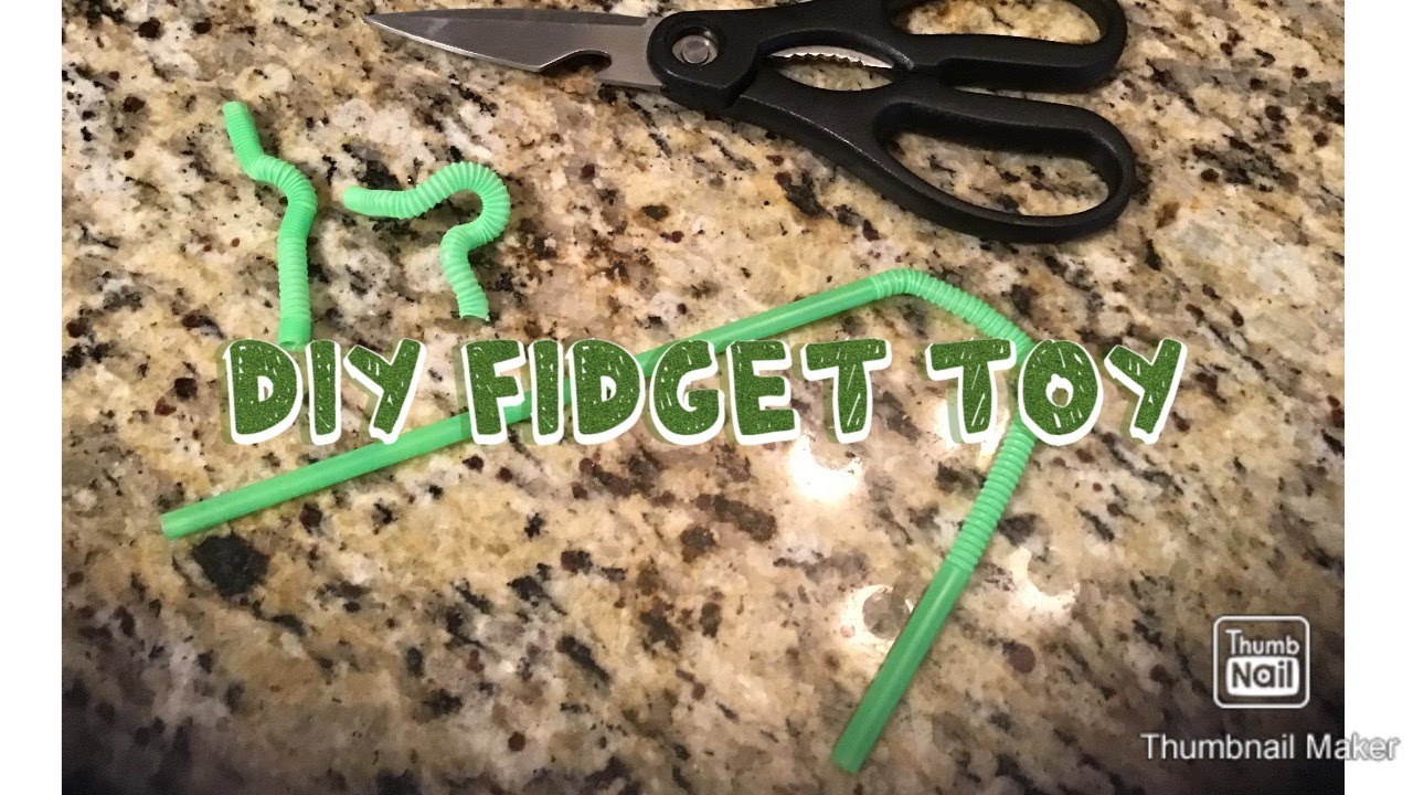 Turn a straw into a fidget toy - YouTube