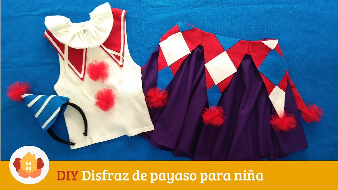 Tutorial Disfraz de payaso (Paso a paso) - YouTube