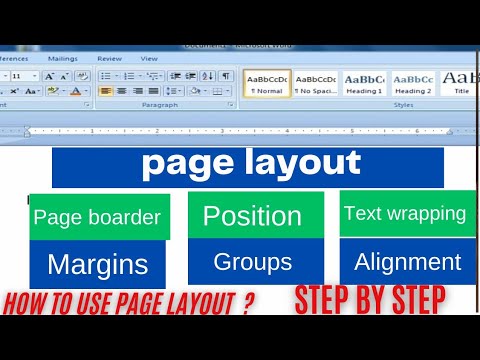 Ms word options | how to use page layout option in MS word | part 5 # ...