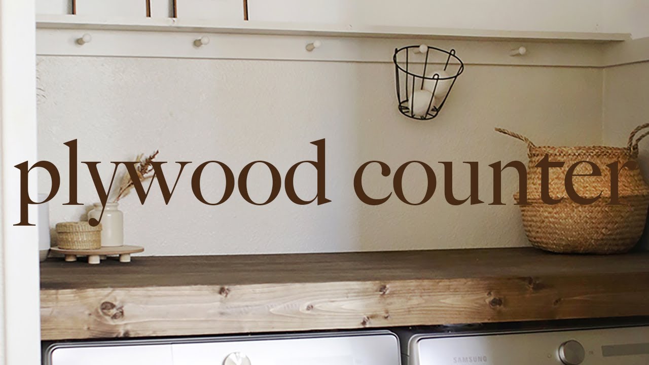 DIY Plywood Counter - YouTube