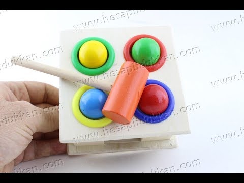 Promosyon oyuncak tokmaklı top vurma renkli eğlenceli eğitici aktivite gelişim zeka bebek imalat