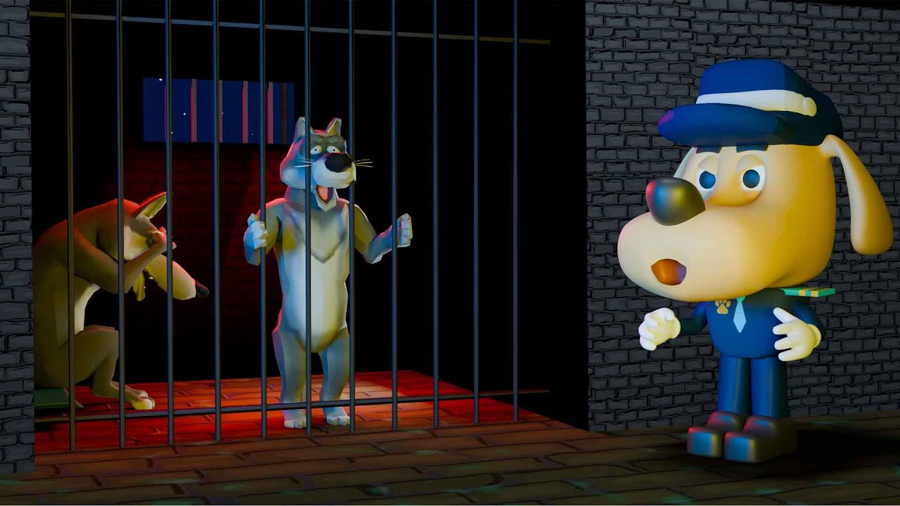 Sheriff Labrador vs Evil Grey Wolf! Prison Escape Story | 3D Animation ...