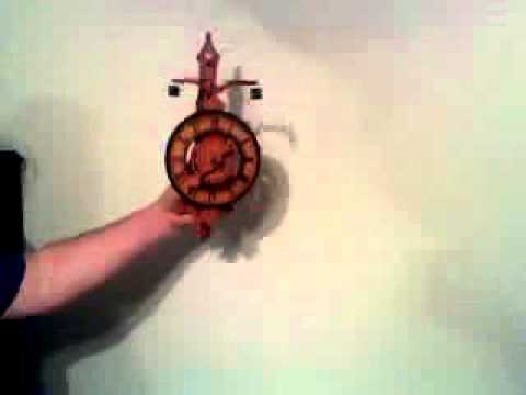 Conal's 1st verge and foliot clock ( from kit ) - YouTube