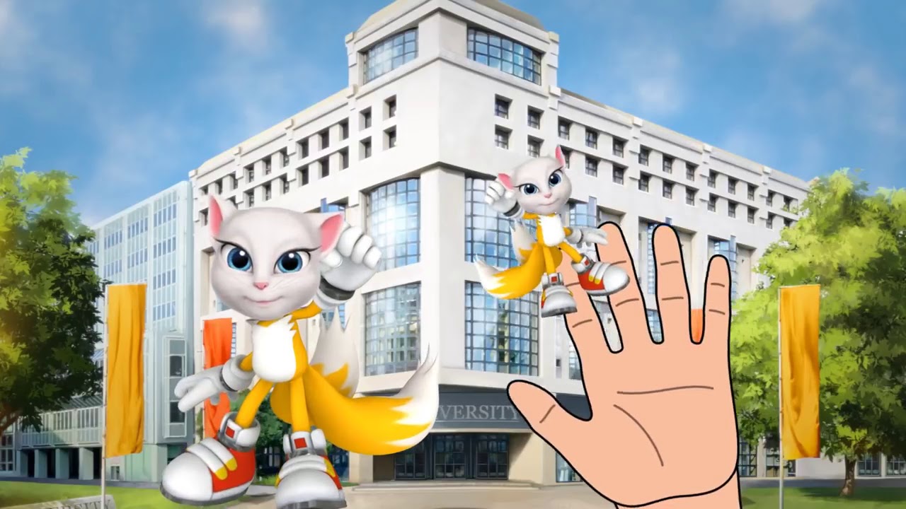 Talking Tom and Friends Transforms Into Sonic Finger Family Nursery ...