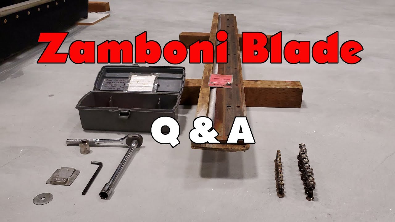 Zamboni / Ice Resurfacer Blade Q n A - YouTube