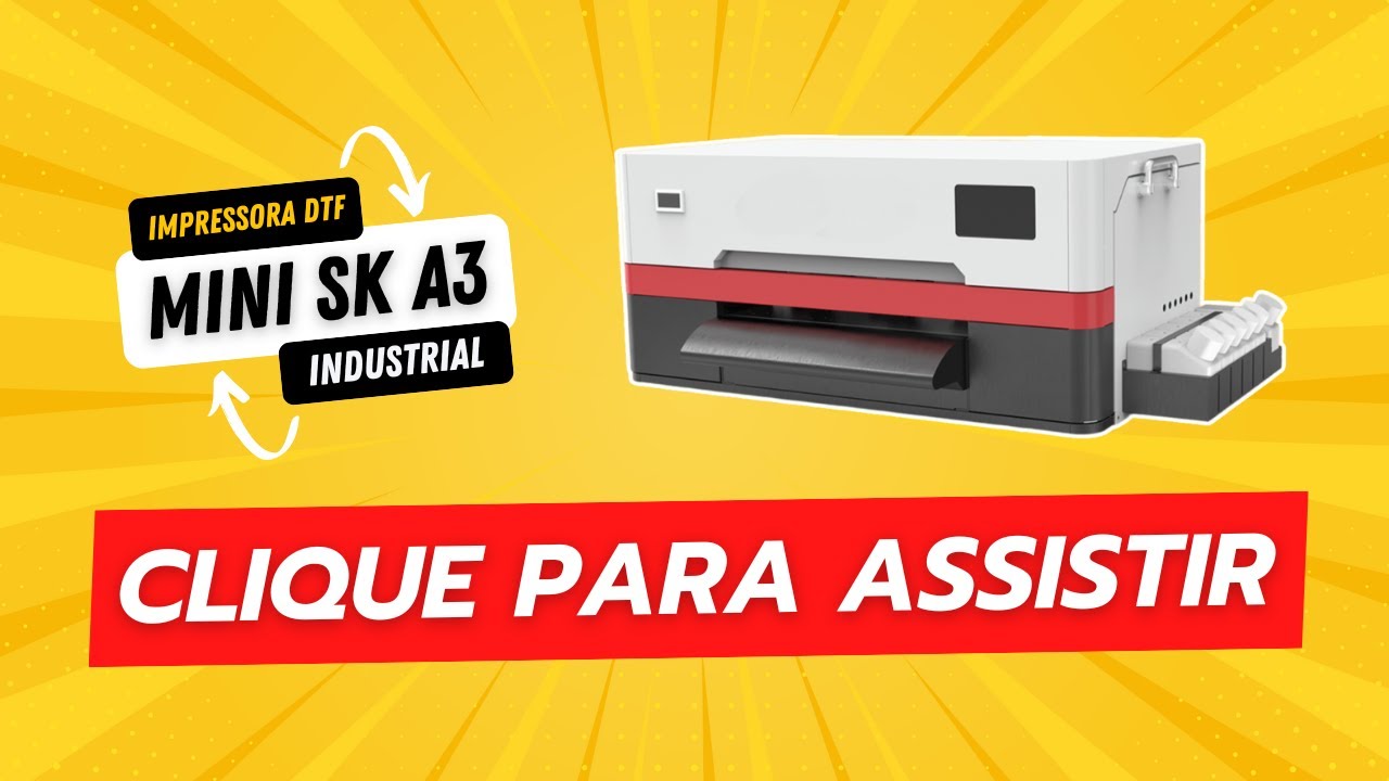 Impressora Industrial DTF - Mini SK A3 - A Melhor de 2025! - YouTube