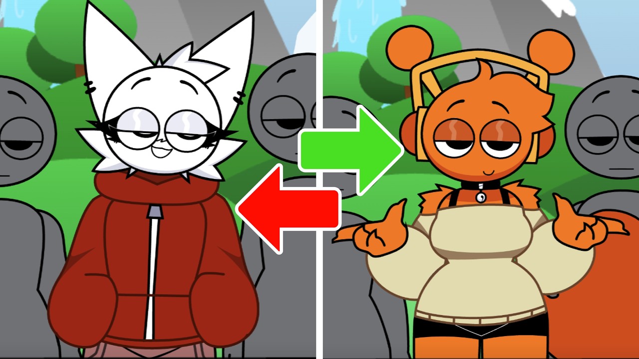 Swap Body Every Character in Sprunki Retake New Human | New Swap - YouTube