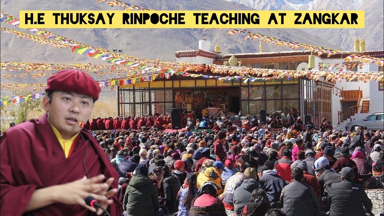 H.E Drukpa Thuksay Rinpoche Teaching At Zangkar - YouTube