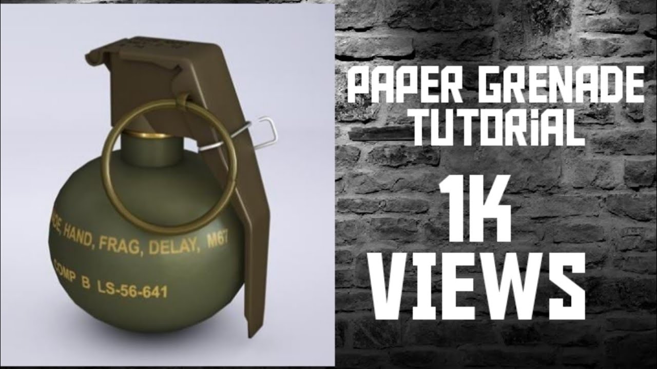 How to make paper Grenade. - YouTube