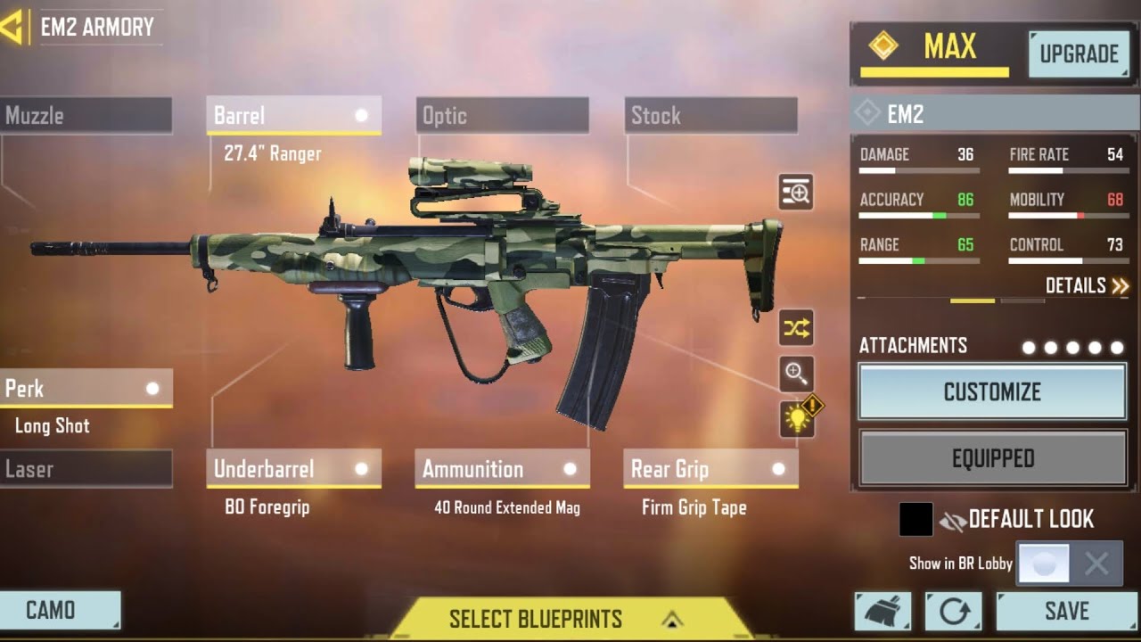 Try the new custom EM2 solo vs Squad #codmobile #callofdutymobile #cod ...