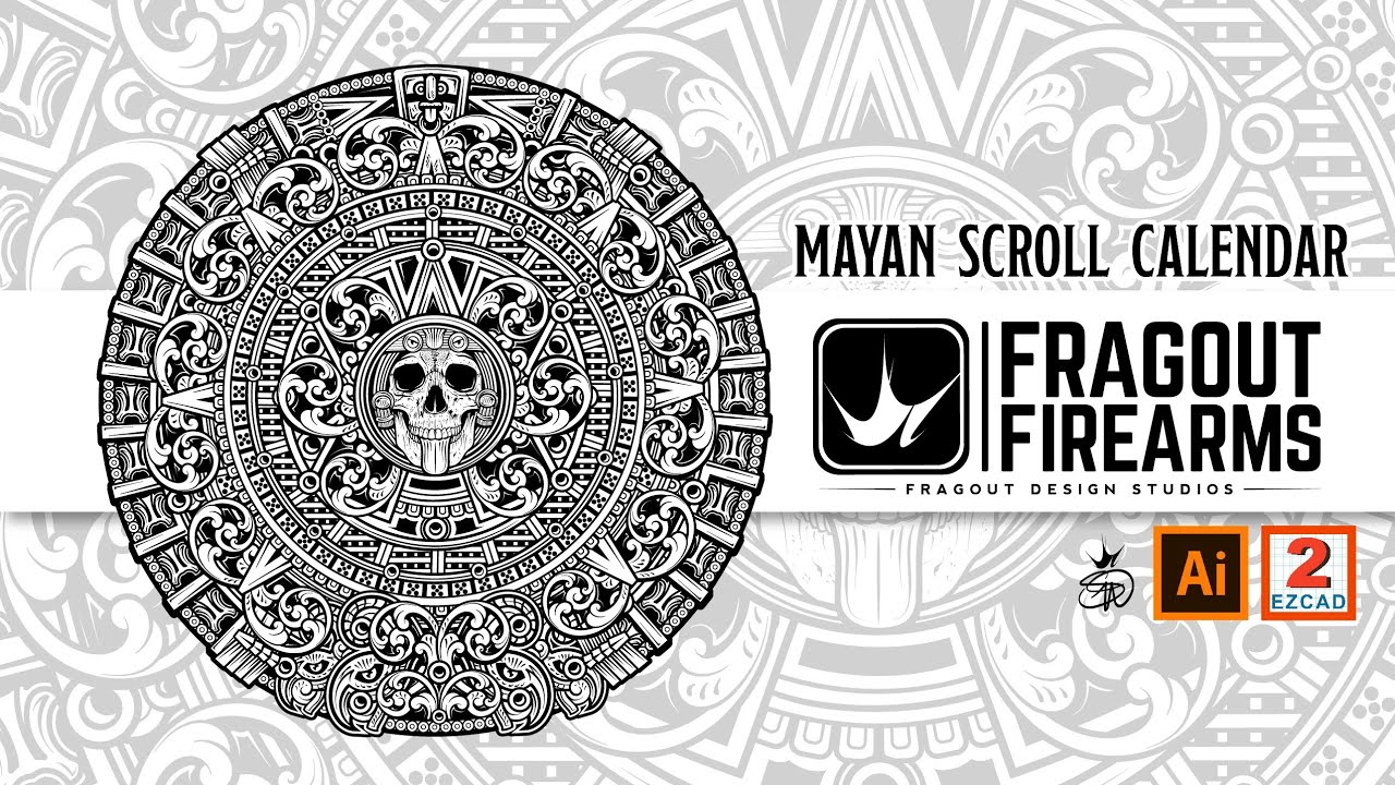 Ancient Mayan Scroll Calendar Laser Engraving Design - YouTube