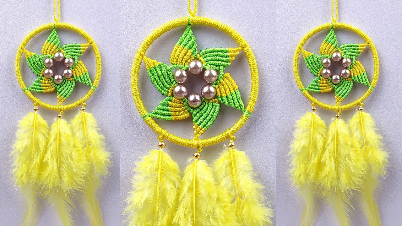 DIY Windmill Design Macrame Wall Hanging | Macrame Room Decor | Macrame ...