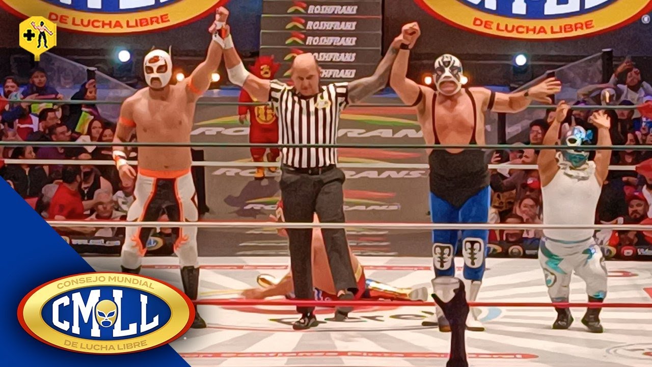 CMLL | Atlantis, Blue Panther y Neón vencen a Virus, Valiente e Hijo de ...