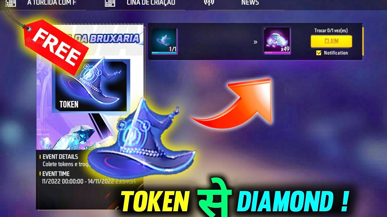 Free Fire one Token 49 Diamond claim 😱 | New Event Garena Free Fire ...