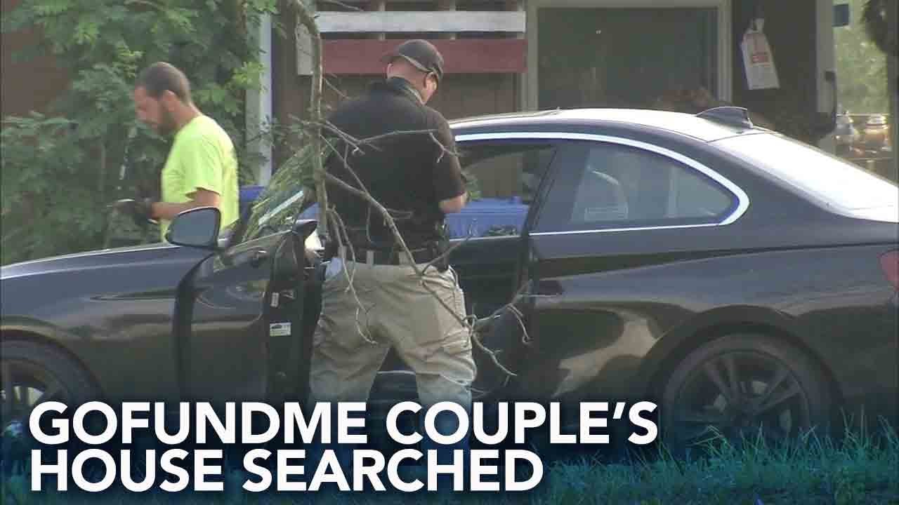 Search warranted executed at GoFundMe couple's home - YouTube