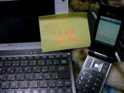 Vista Pre-Installed and Vista Clean Install on Sony Vaio Type P - YouTube