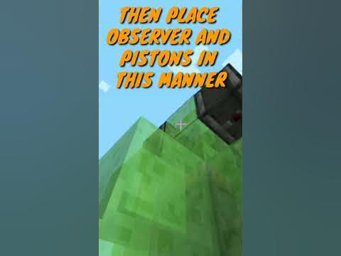 HOW TO MAKE A SLIME PISTON ROCKET IN MINECRAFT | JAVA EDITION ...
