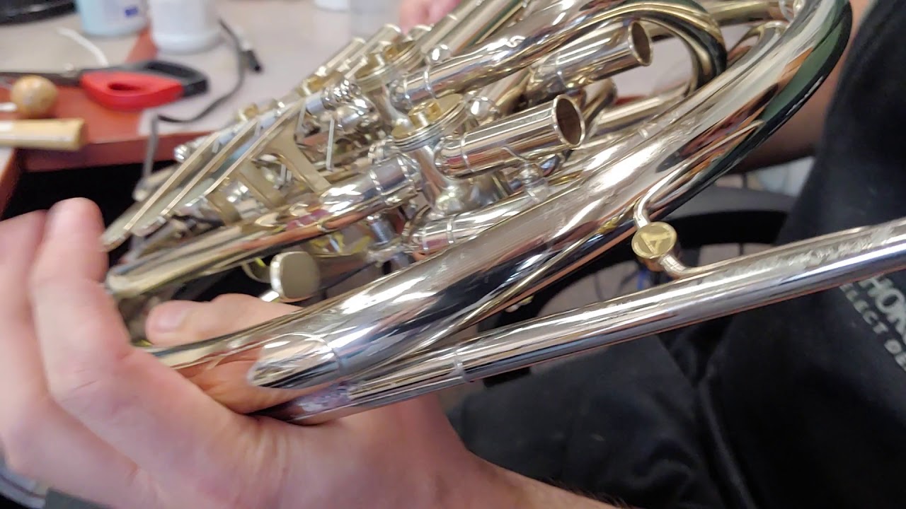 How to String a French Horn Rotor - YouTube
