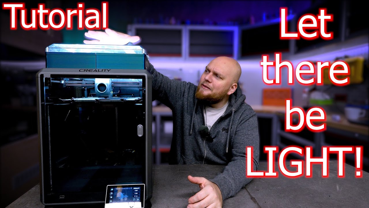 How to add more light in the creality K1 for cheap tutorial! - YouTube
