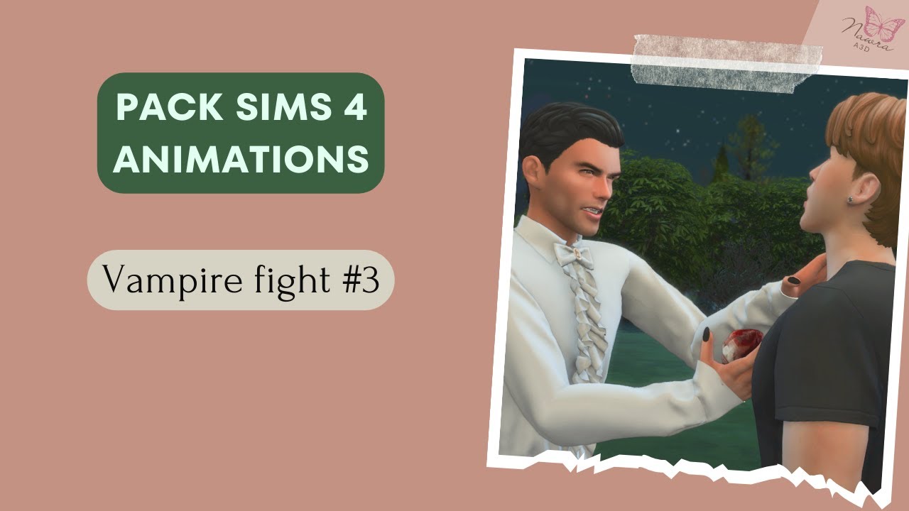 THE SIMS 4 ANIMATION - VAMPIRE FIGHT #3 DOWNLOAD - YouTube