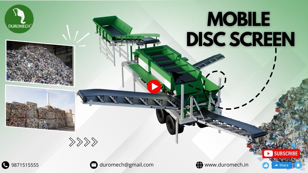 ♻️ Turning Waste into Value — The Duromech Disc Screen in Action! # ...