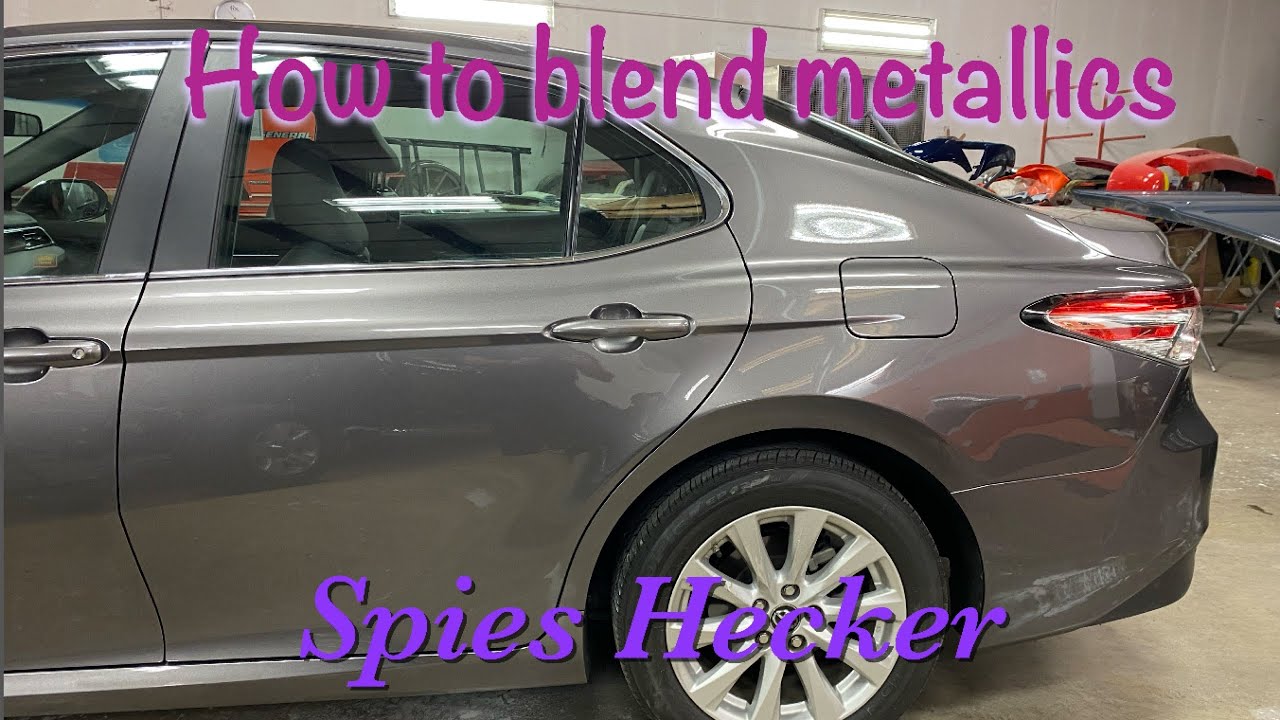 How to blend metallic car paint with Axalta - YouTube