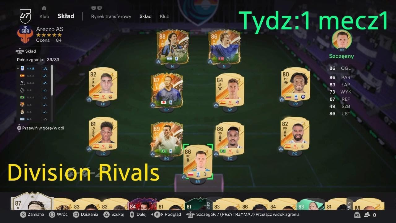 EA SPORTS FC 24* Division Rivals PS5 4K HDR gameplay Tydz:1 mecz1 - YouTube