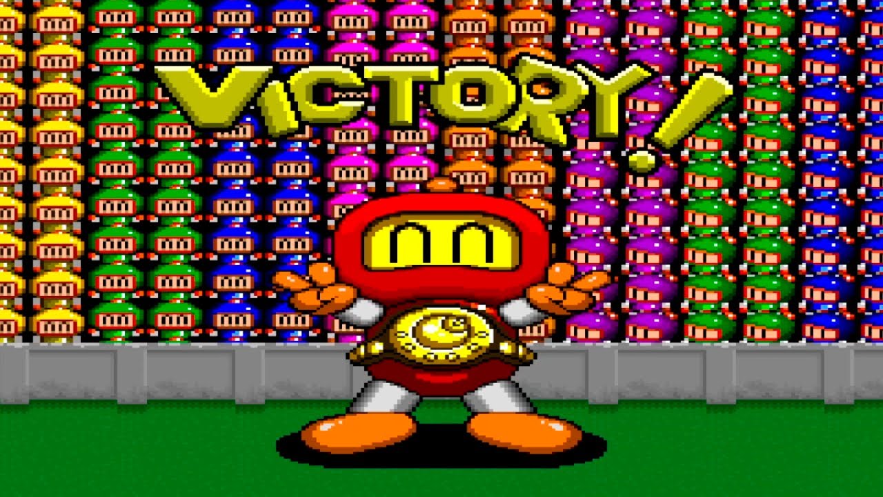 Super Bomberman (4 Players) - Victory - Snes Multiplayer online - YouTube